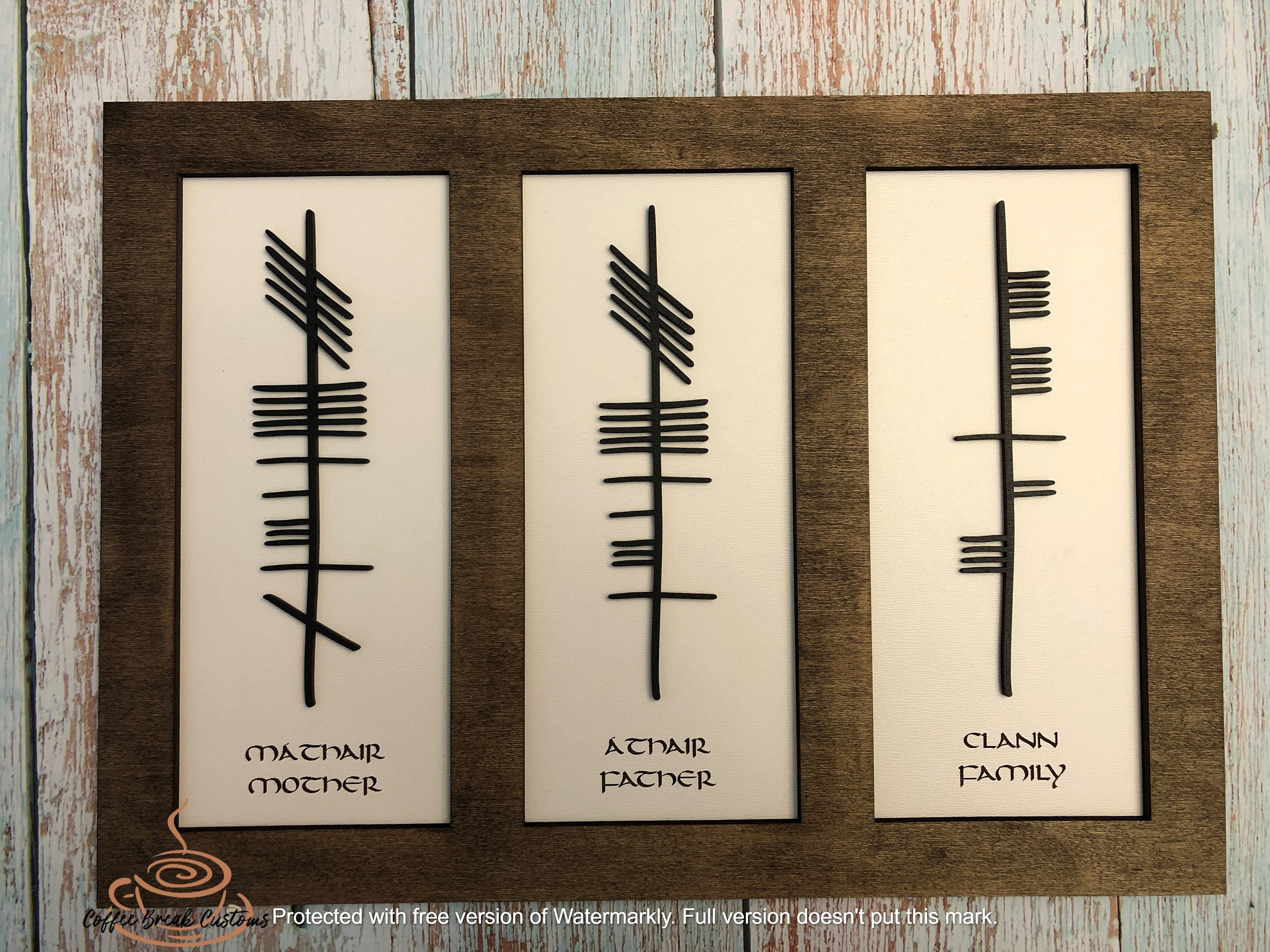 Ogham Script full Bundle Sign Digital Cut File Irish | Etsy