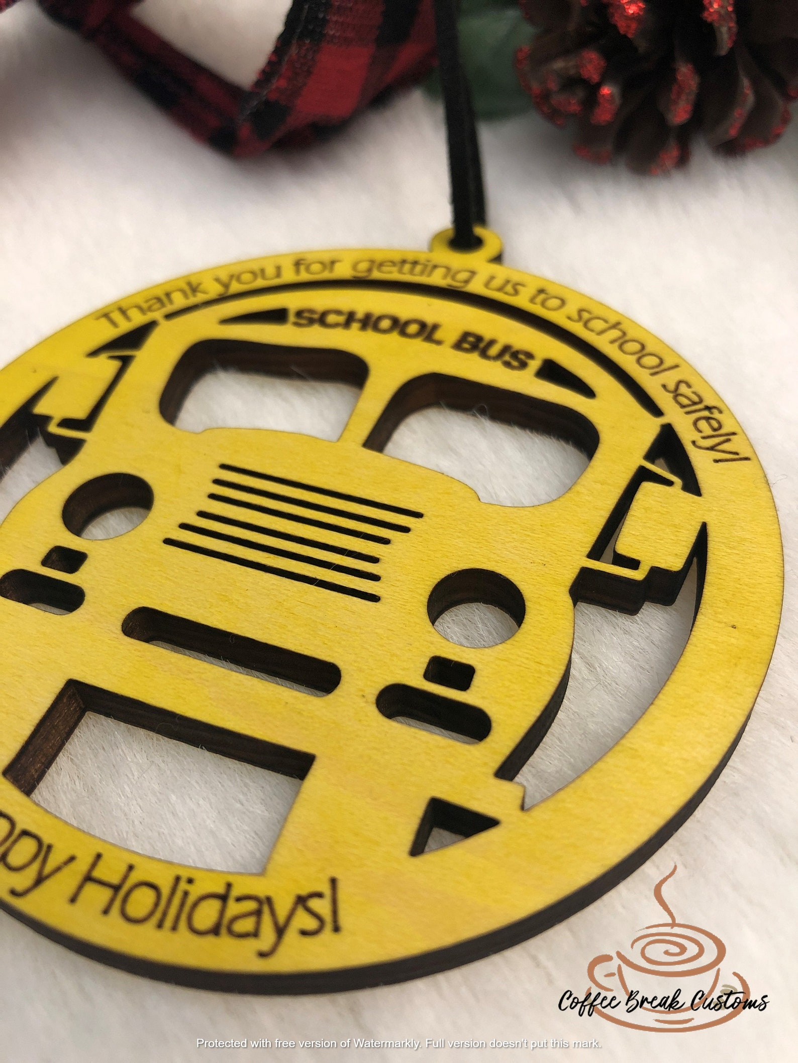 School Bus Driver Ornament SVG, Digital File Download, Bus Driver Gift ...