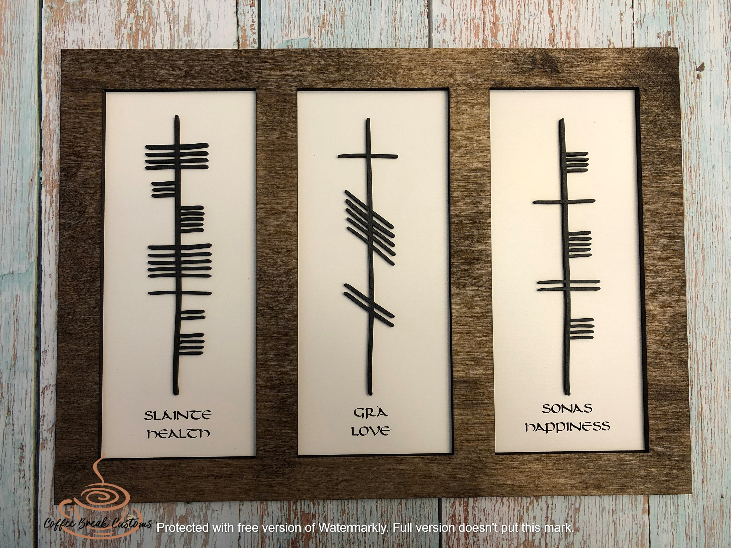 Ogham Script full Bundle Sign Digital Cut File Irish | Etsy