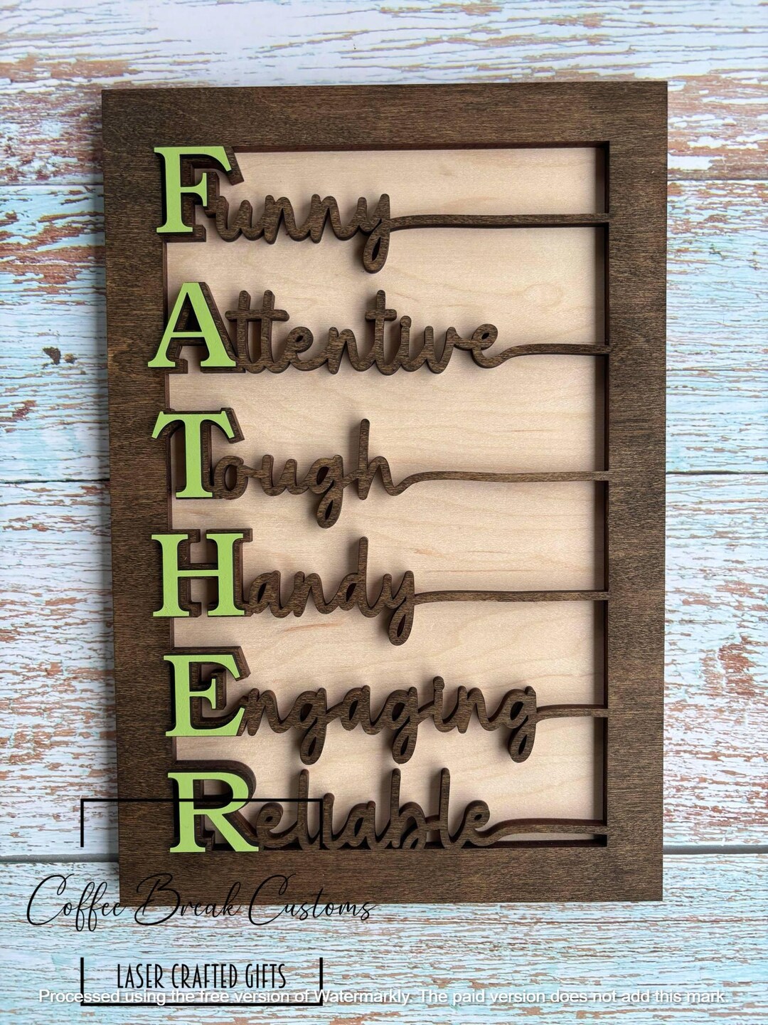 Father Sign Svg, Fathers Day Laser Cut Sign, Digital Download Sign, Dad ...