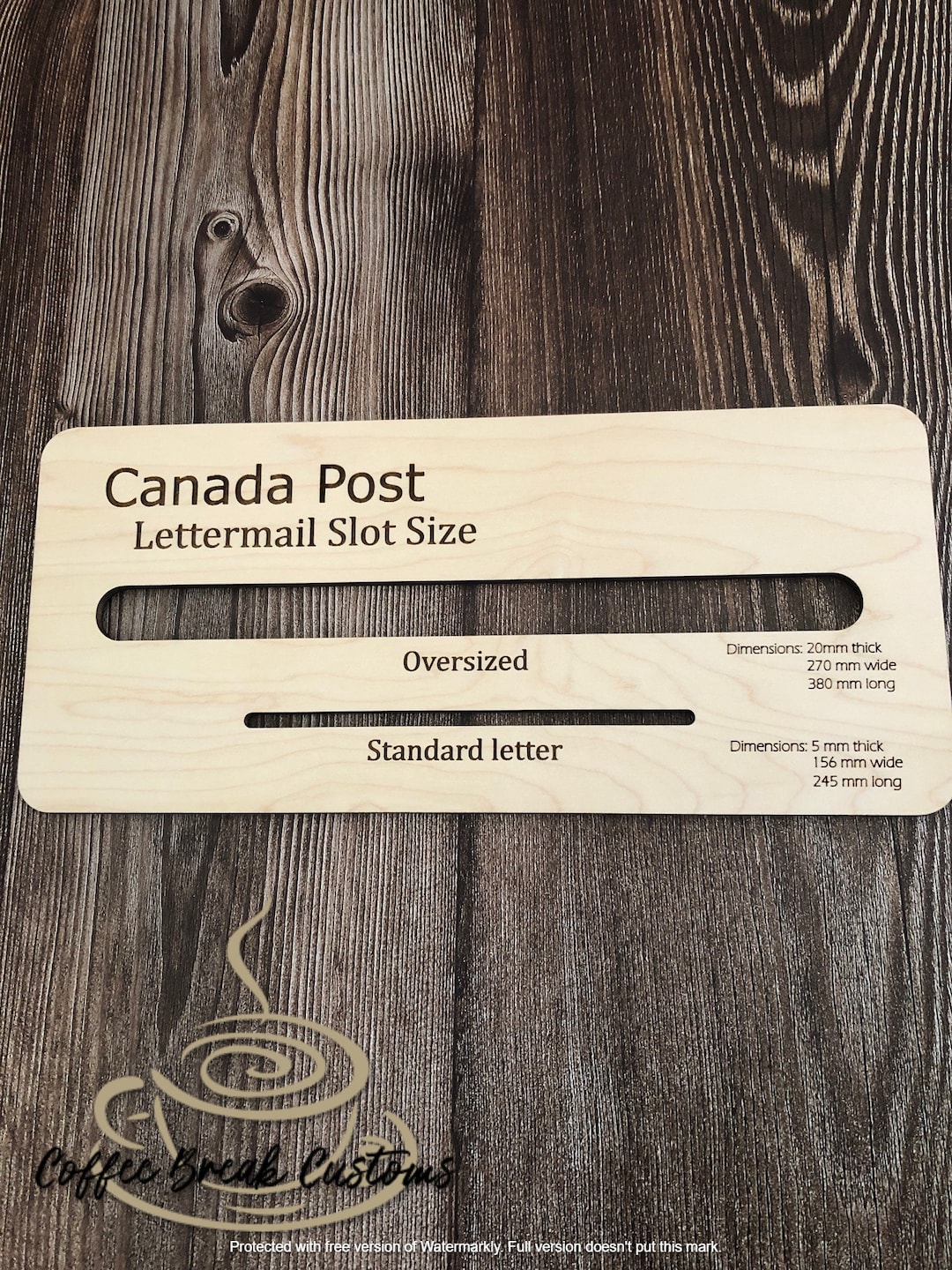 Canada Post Slot DIGITAL DOWNLOAD- Made for a Laser Wood Cutter ...