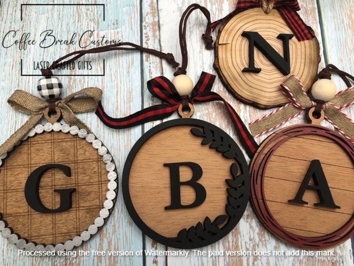 Ornament Bar Bundle Digital File SVG, Market Custom Ornament Svg ...