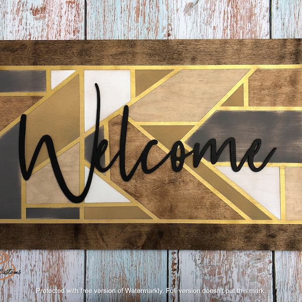 Masculine Welcome Signs - Etsy