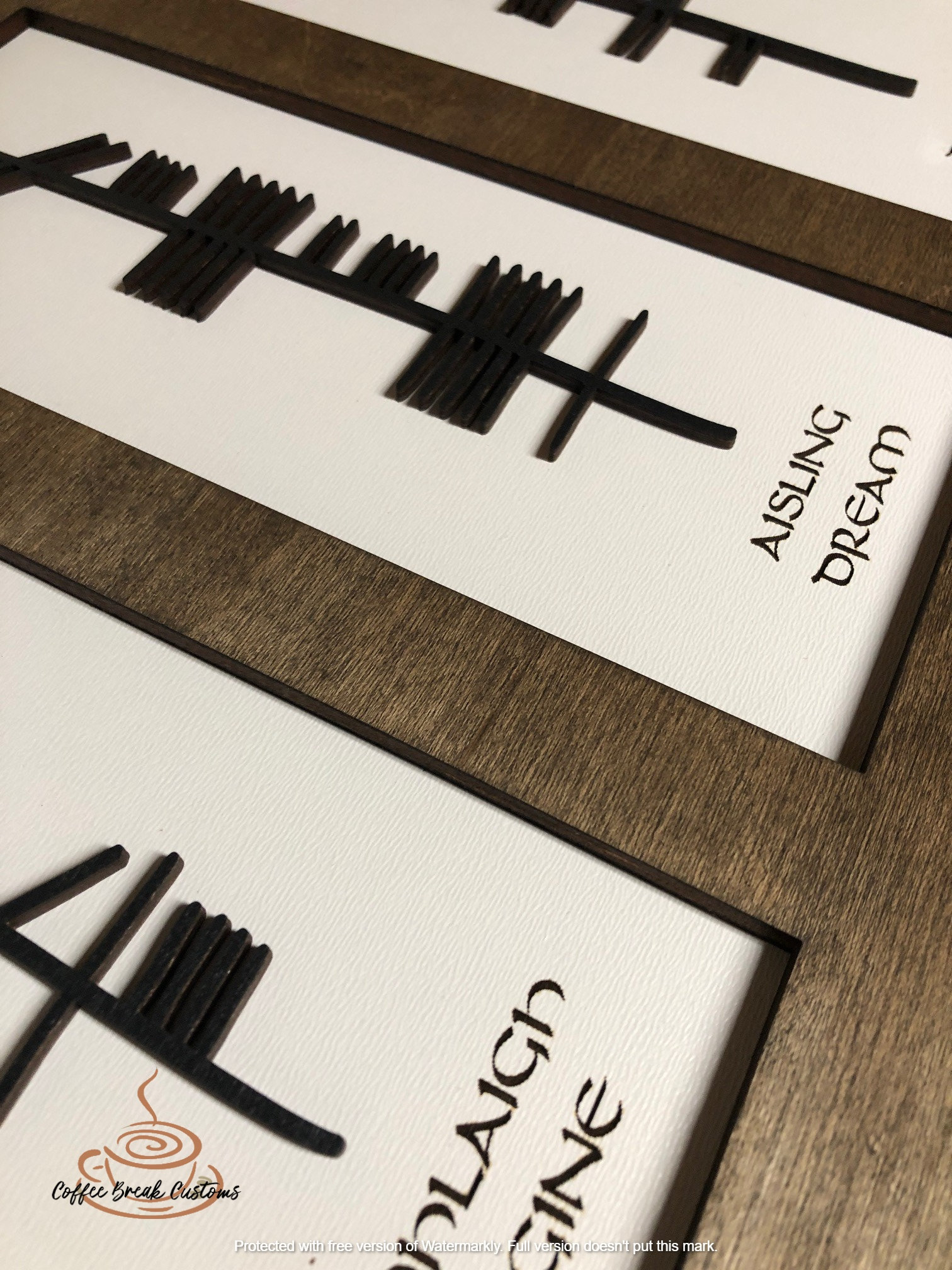 Ogham Script full Bundle Sign Digital Cut File Irish | Etsy