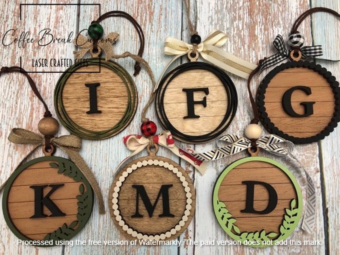 Ornament Bar Bundle Digital File SVG, Market Custom Ornament Svg ...