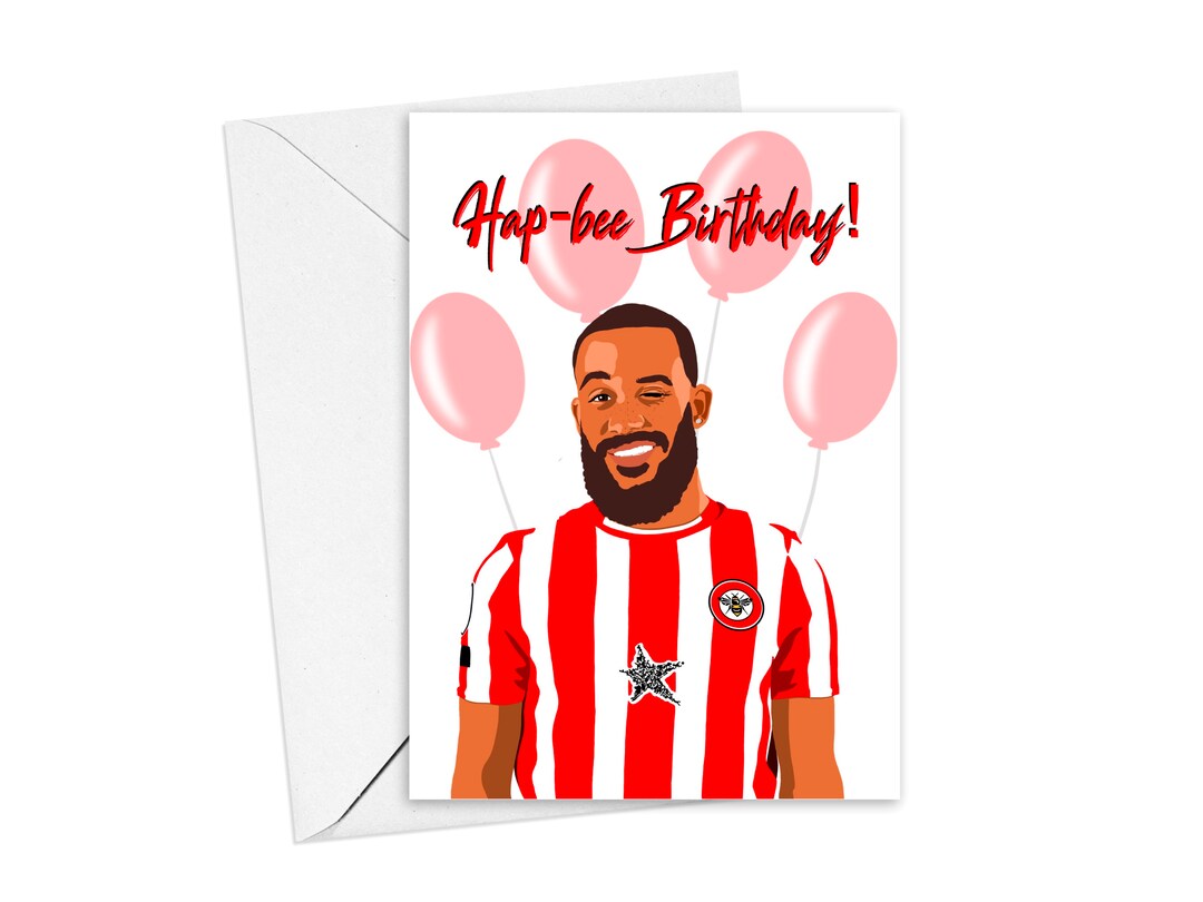 Brentford Bryan Mbeumo Birthday Card - Etsy