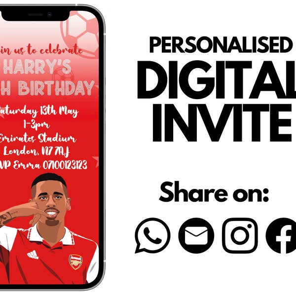 Arsenal Birthday Party - Etsy