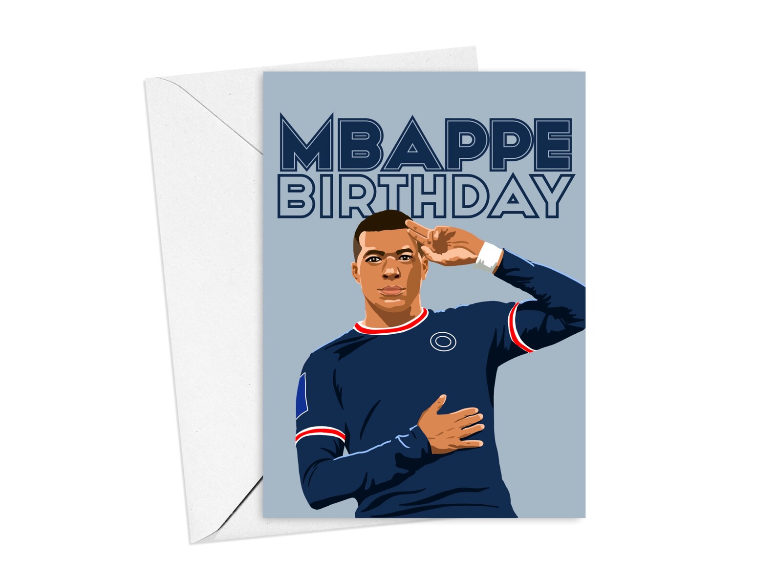 Kylian Mbappe Birthday Card PSG France - Etsy