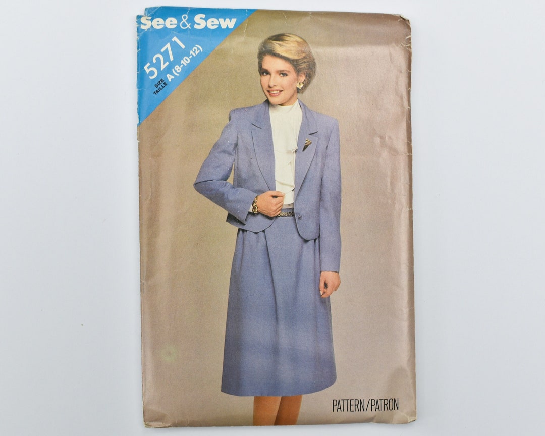 Butterick 5271 Jacket Skirt Pattern Sizes 8-12 - Etsy