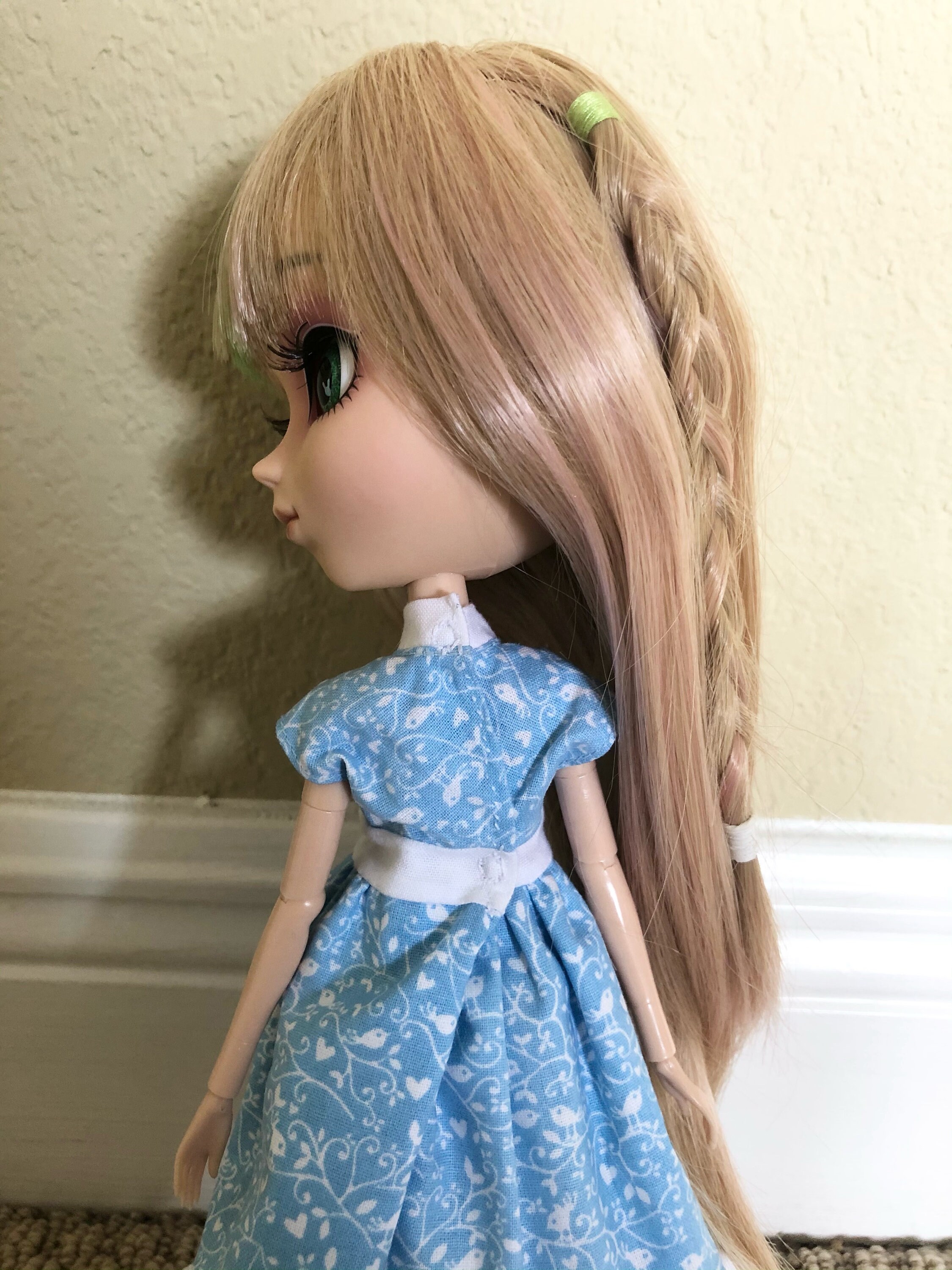 Pullip Dress Clothing Obitsu Blue Bird White Cardigan Set | Etsy