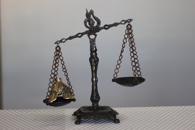 11.8x10.2x4 Scales of Justice Brass Cast Law Office - Etsy
