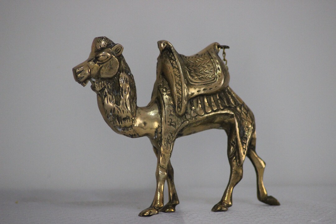 Camel Sculpture, Camel Statue, Vintage Brass, Handmade Ofiice Decor ...