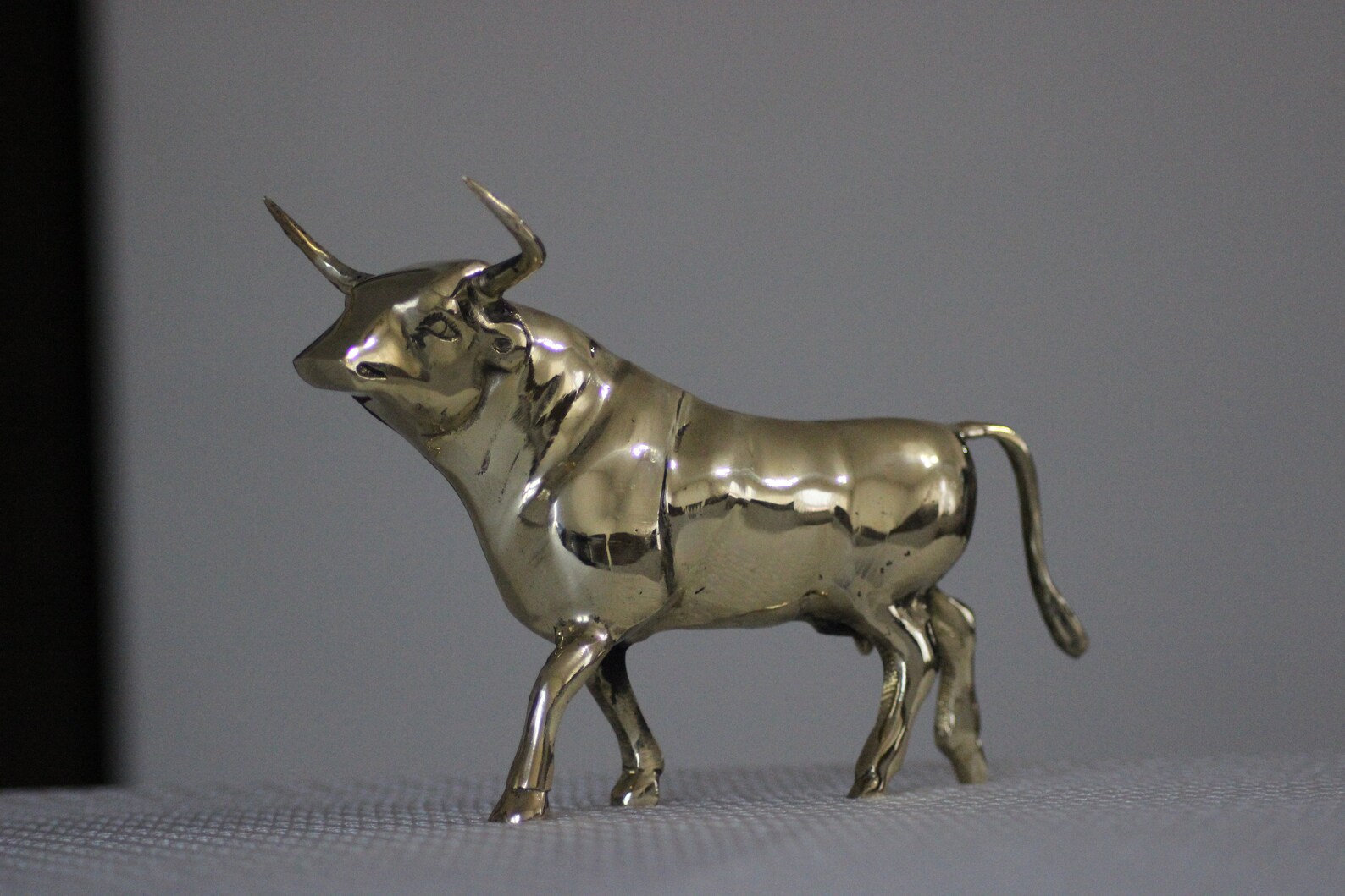 Gold Bull Wall Street Bull Statue Bull Sculpture Table | Etsy