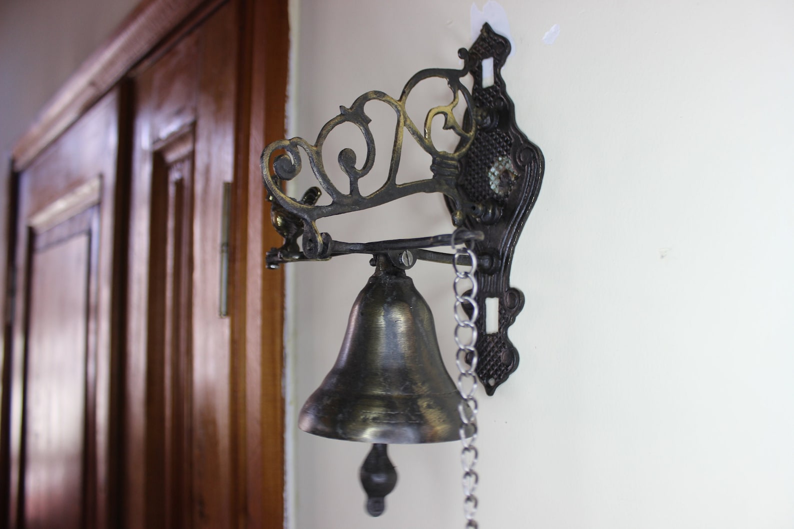 Front Door Bell Vintage Solid Brass Gate Bells Antique Door - Etsy