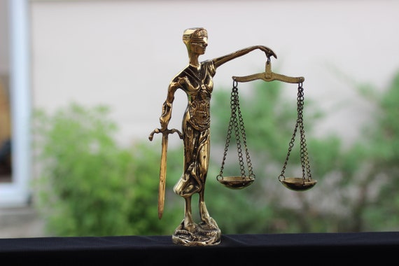 Lady Justice Statue Office Sculpture Justice Statuescales - Etsy