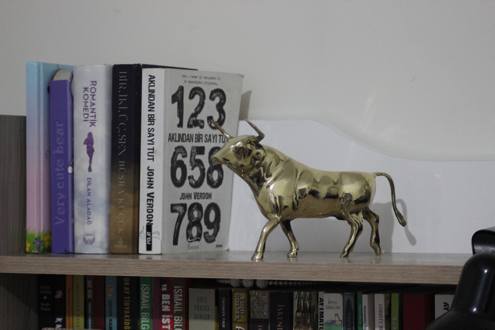 Gold Bull Wall Street Bull Statue Bull Sculpture Table | Etsy