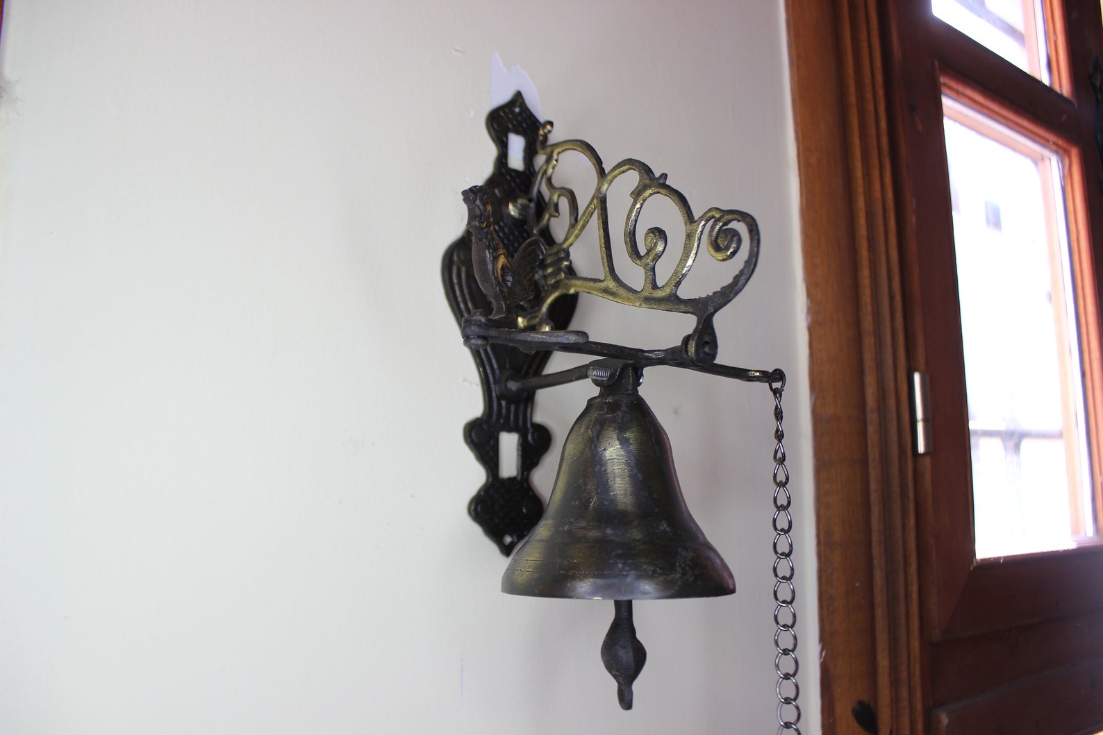 Front Door Bell Vintage Solid Brass Gate Bells Antique Door - Etsy