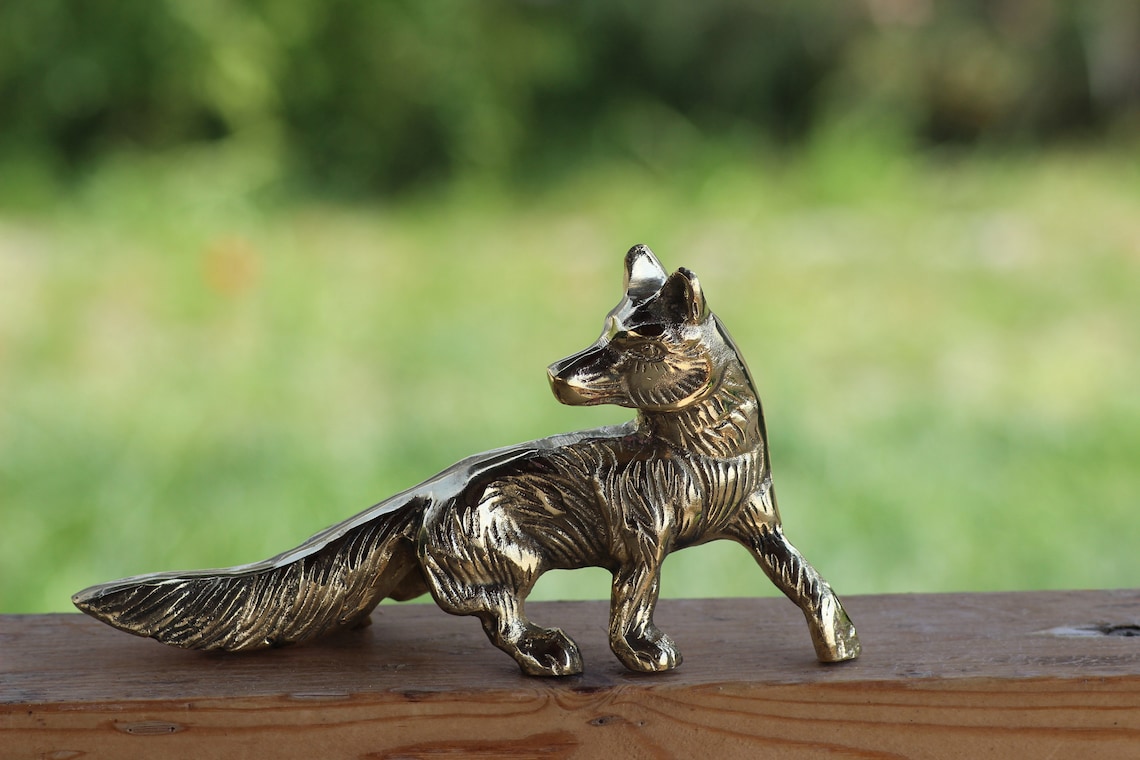 Vintage Fox Statue at Sherlyn Weyer blog