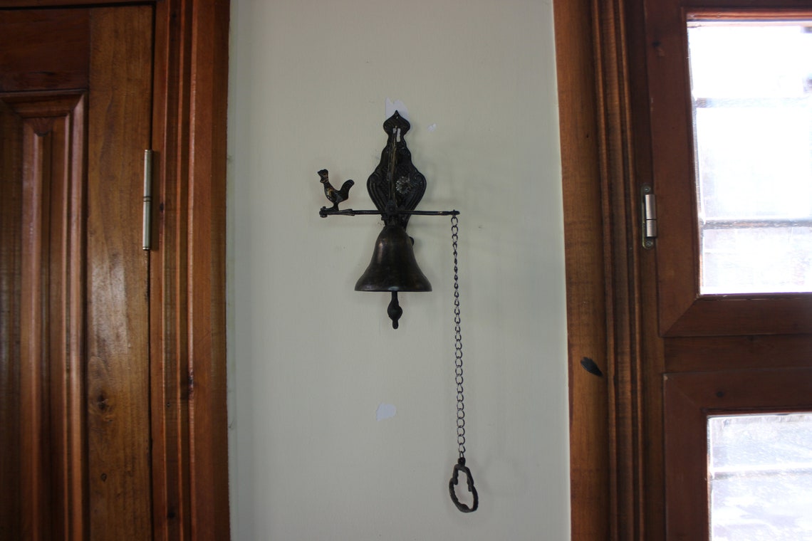 Front Door Bell Vintage Solid Brass Gate Bells Antique Door - Etsy