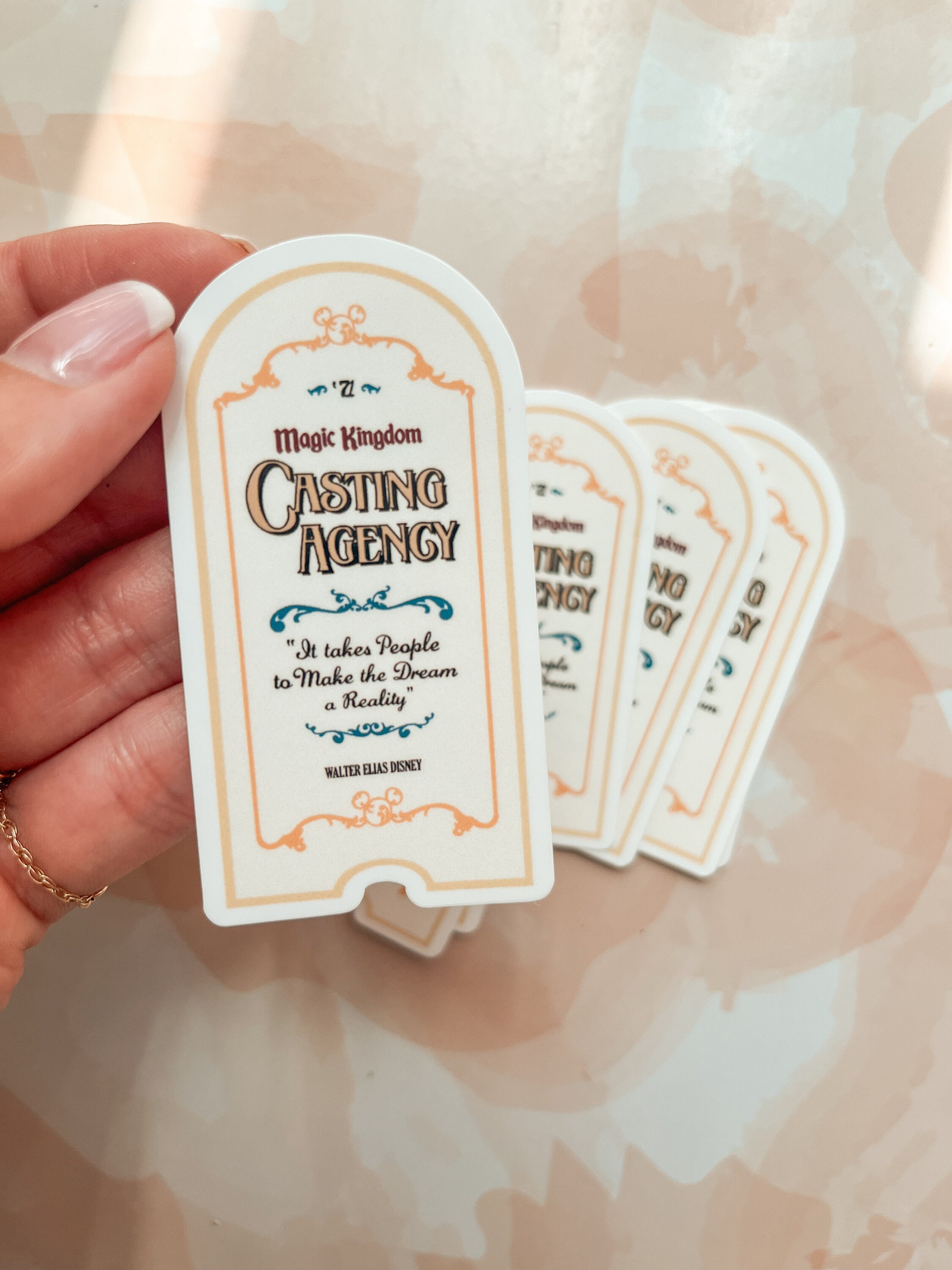 Magic Kingdom Custom Casting Agency Door Sticker - Stickers - Boho ...