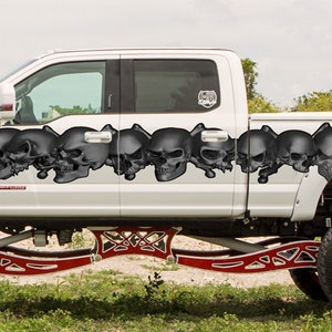 Skull Decal for Car, Skulls Car Wrap Vinyl Graphics, Car Side Auto ...
