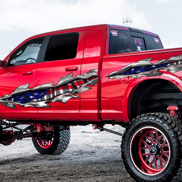 3d American Flag Decal - Etsy