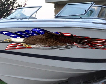 Us Eagle Boat Decal - Etsy