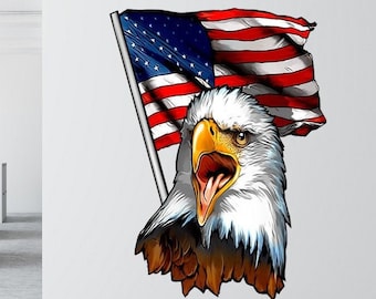 American Flag Eagle Rip Tear Race Car Go Kart Golf Cart Helmet - Etsy