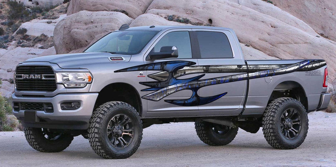 3D Tribal Car Wrap, Full Color Vinyl Sticker, Racing Stripes Sticker ...