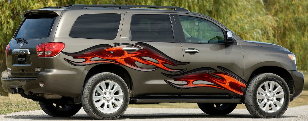 Tribal Truck Graphics, Tribal Truck Wrap, Tribal Truck Side Full Color ...