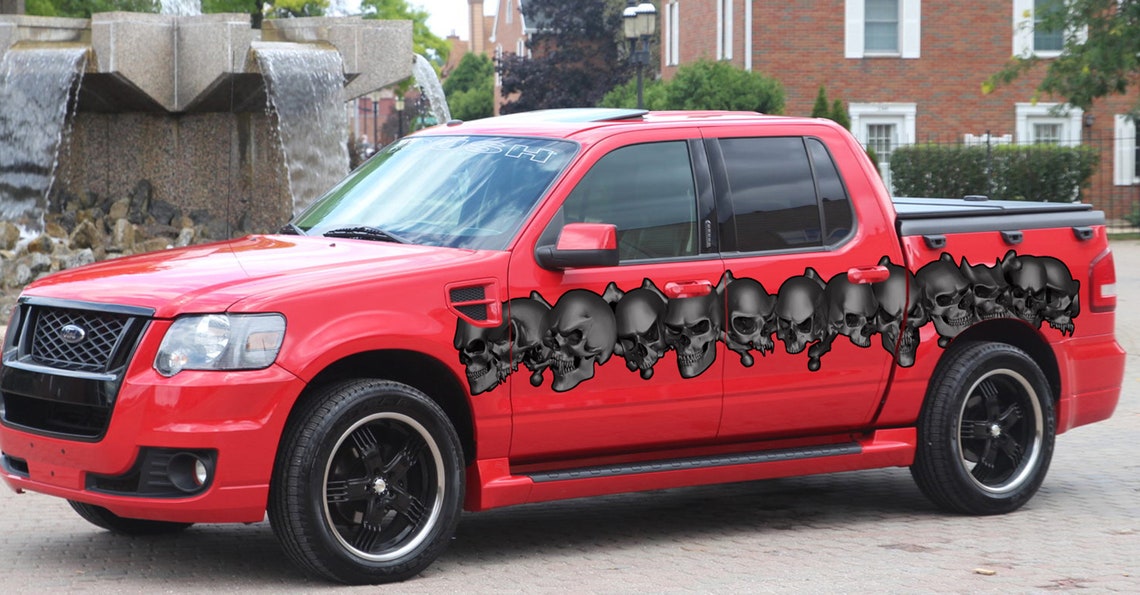 Skull Decal for Car Skulls Car Wrap Vinyl Graphics Car Side - Etsy