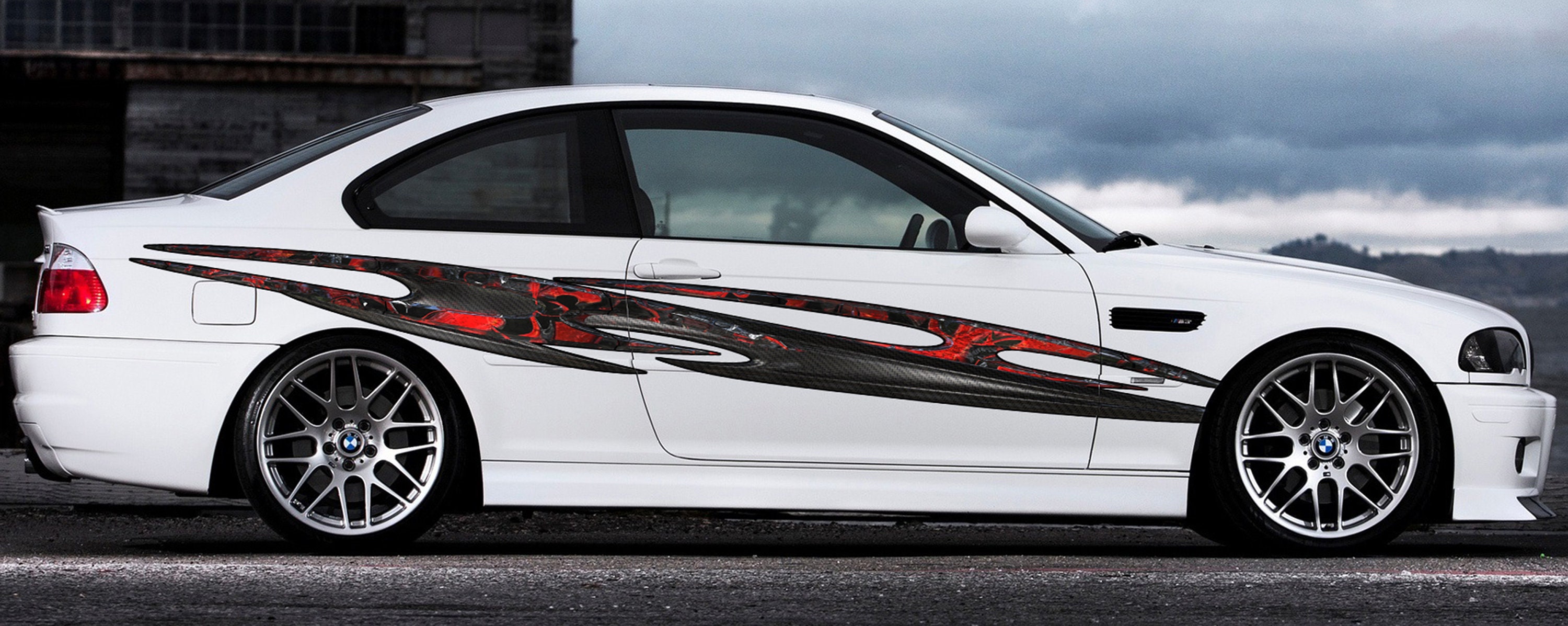 Tribal Racing Stripes Vinyl Decal Car Full Color Art Car - Etsy