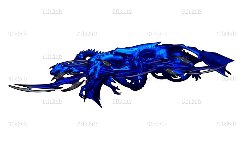 Dragons Car Decal, Full Color Side Graphics, 3D Dragons Racing Stripes ...