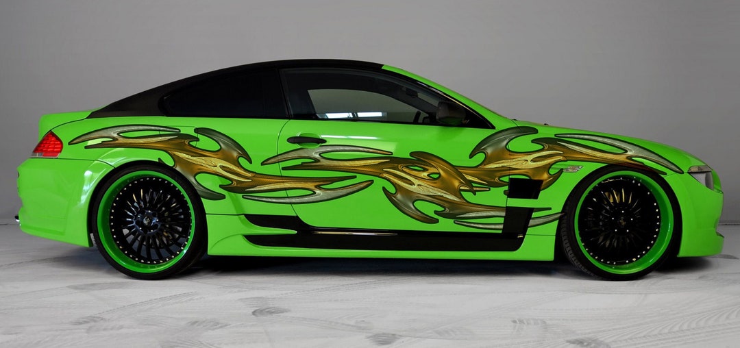 3D Tribal Racing Stripes Vinyl Decal, 3D Tribal Car Wrap, Tribal Car ...