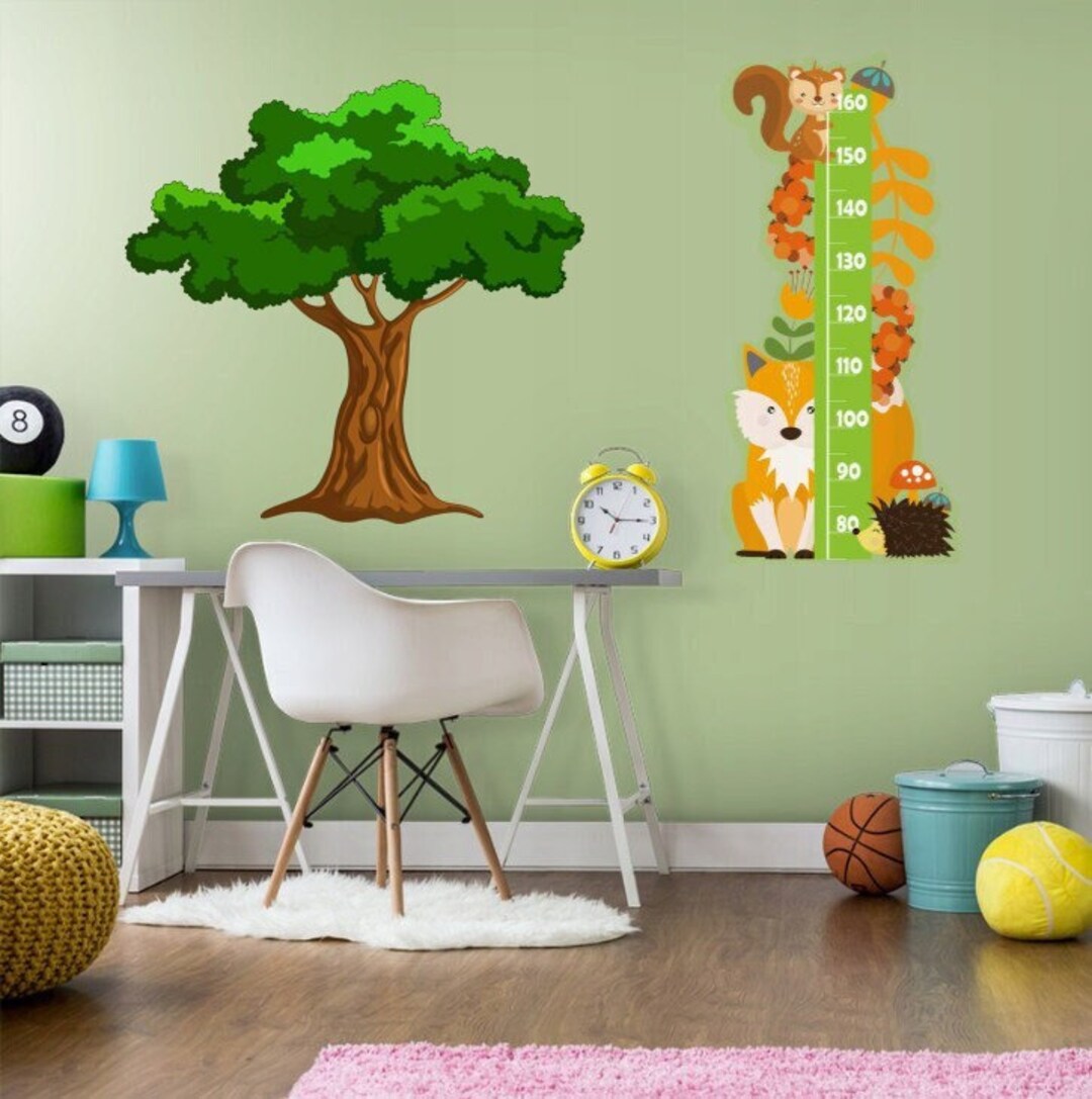 Tree Wall Decal Nursery Trees Decals Living Room Nature Bedroom Birch ...