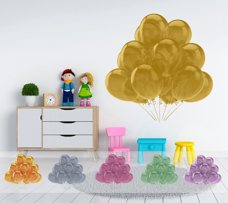 3D Balloon Wall Decals, Birthday Party Decorations - Etsy