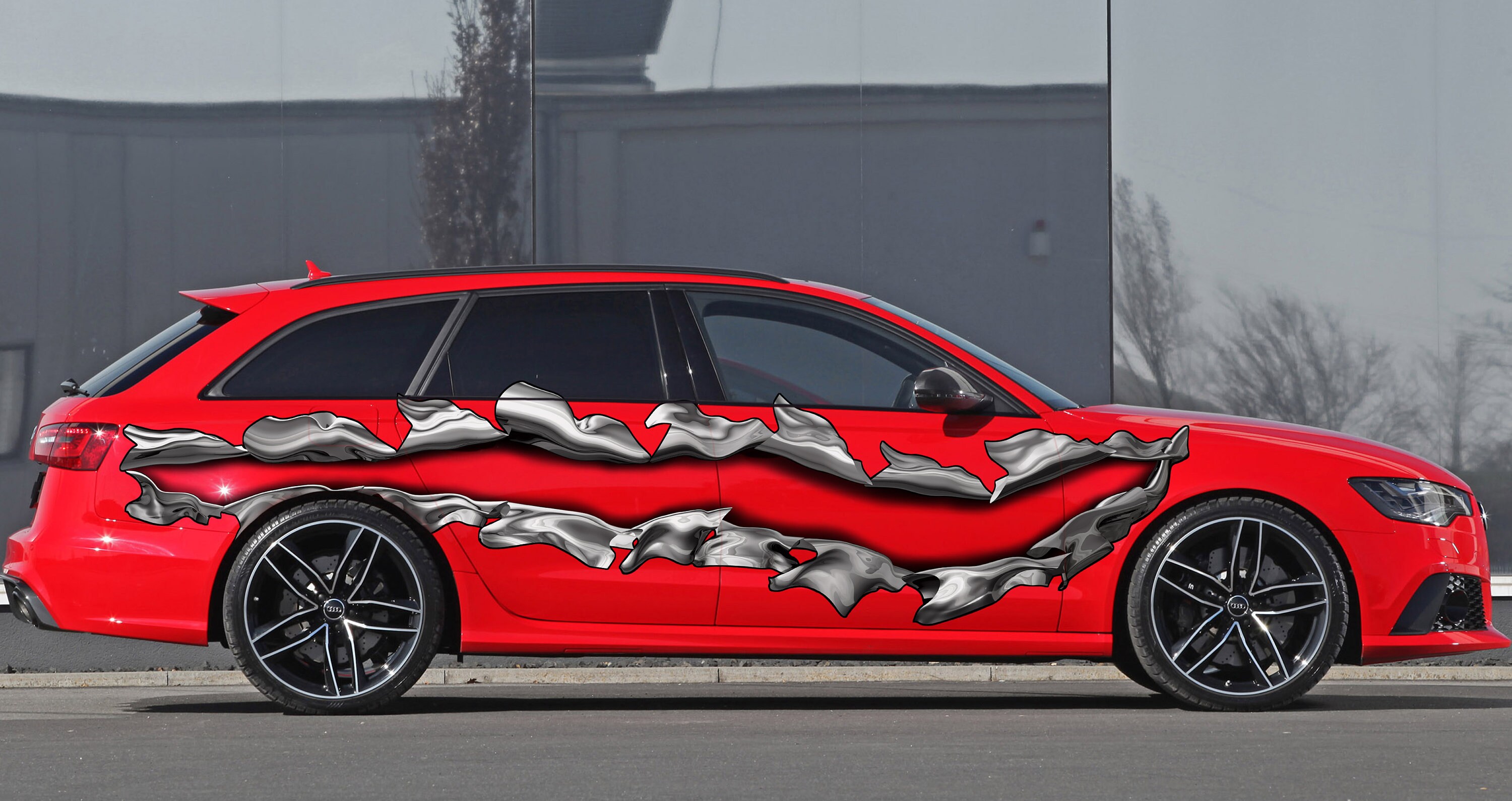 3D Ripped Metal Car Decal Ripped Metal Full Color Car Vinyl - Etsy