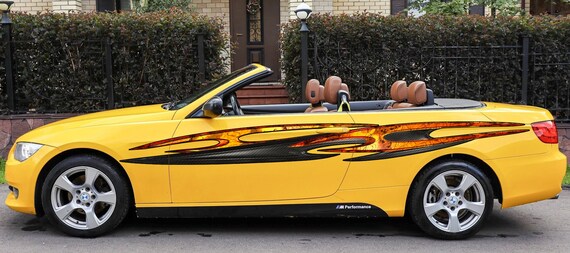 3D Tribal Car Wrap Vinyl Decal Tribal Ripped Metal Decal | Etsy