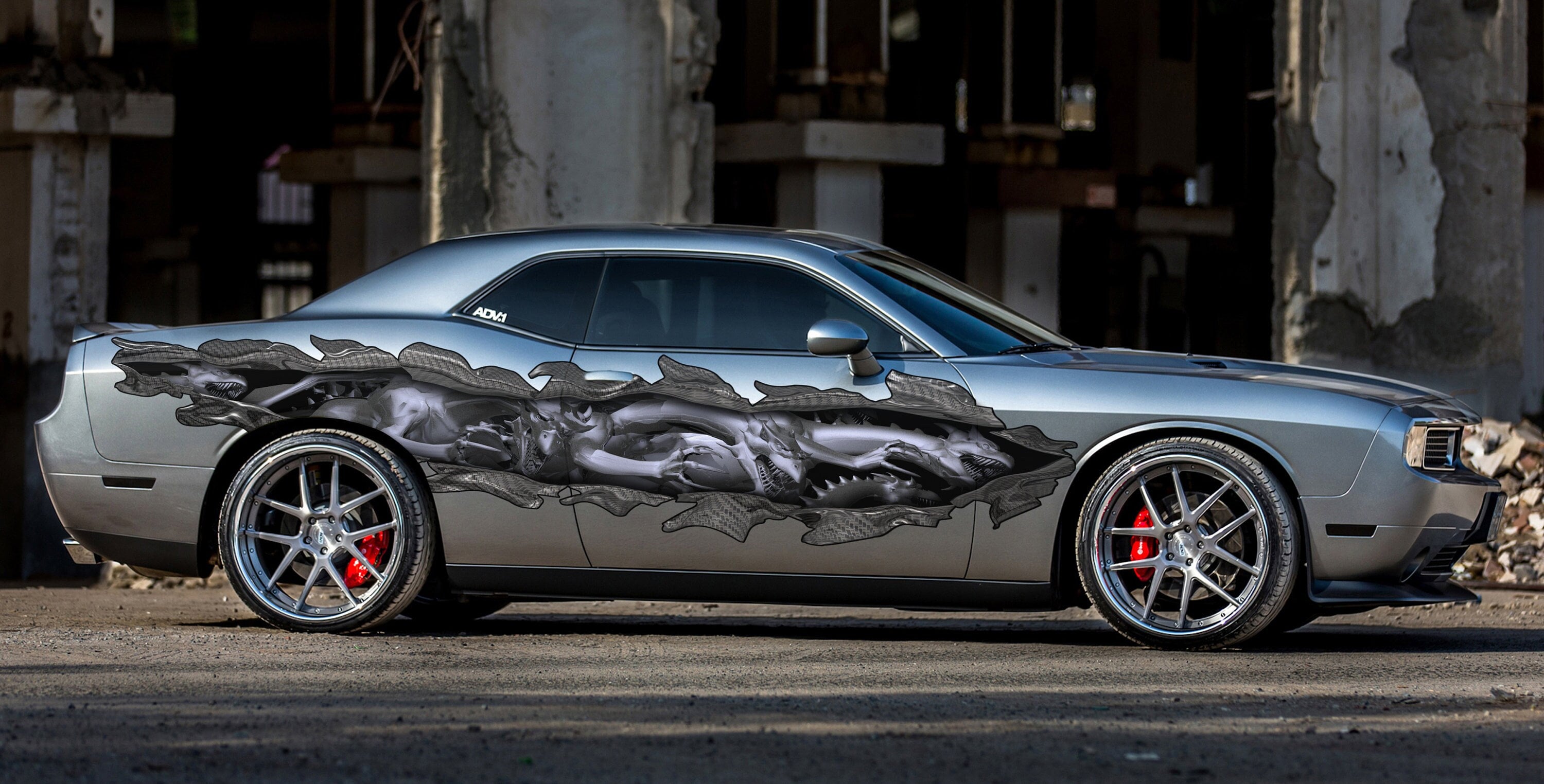 Dragon Car Graphics, Full Color Dragons Car Sticker, 3D Dragons Car ...