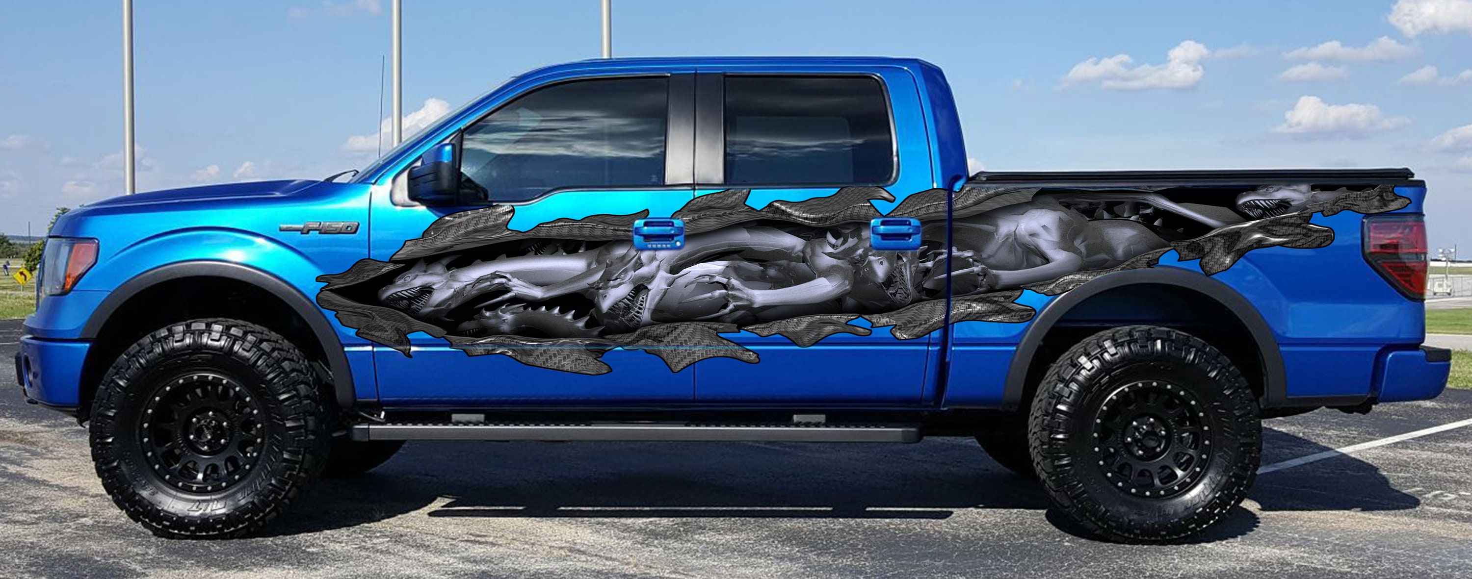 3D Dragons Car Vinyl Dragons Truck Racing Stripes Graphics - Etsy