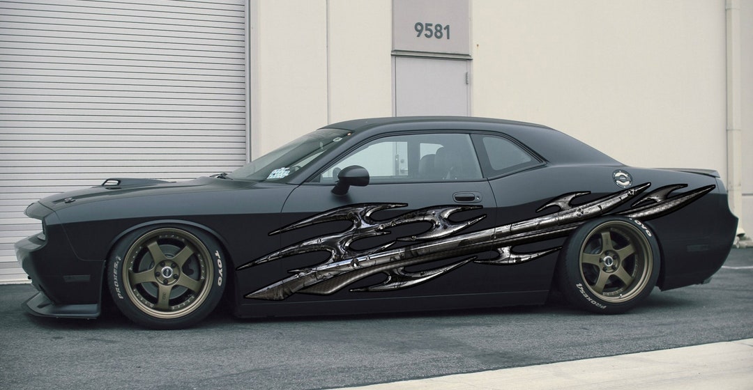 Tribal Pride Wrap Side Car Graphics Tribal Vinyl Stickers 3D Tribal ...