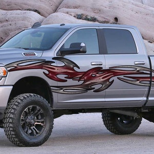 Tribal Truck Vinyl Decal, 3D Tribal Car Side Sticker, Truck Vinyl ...