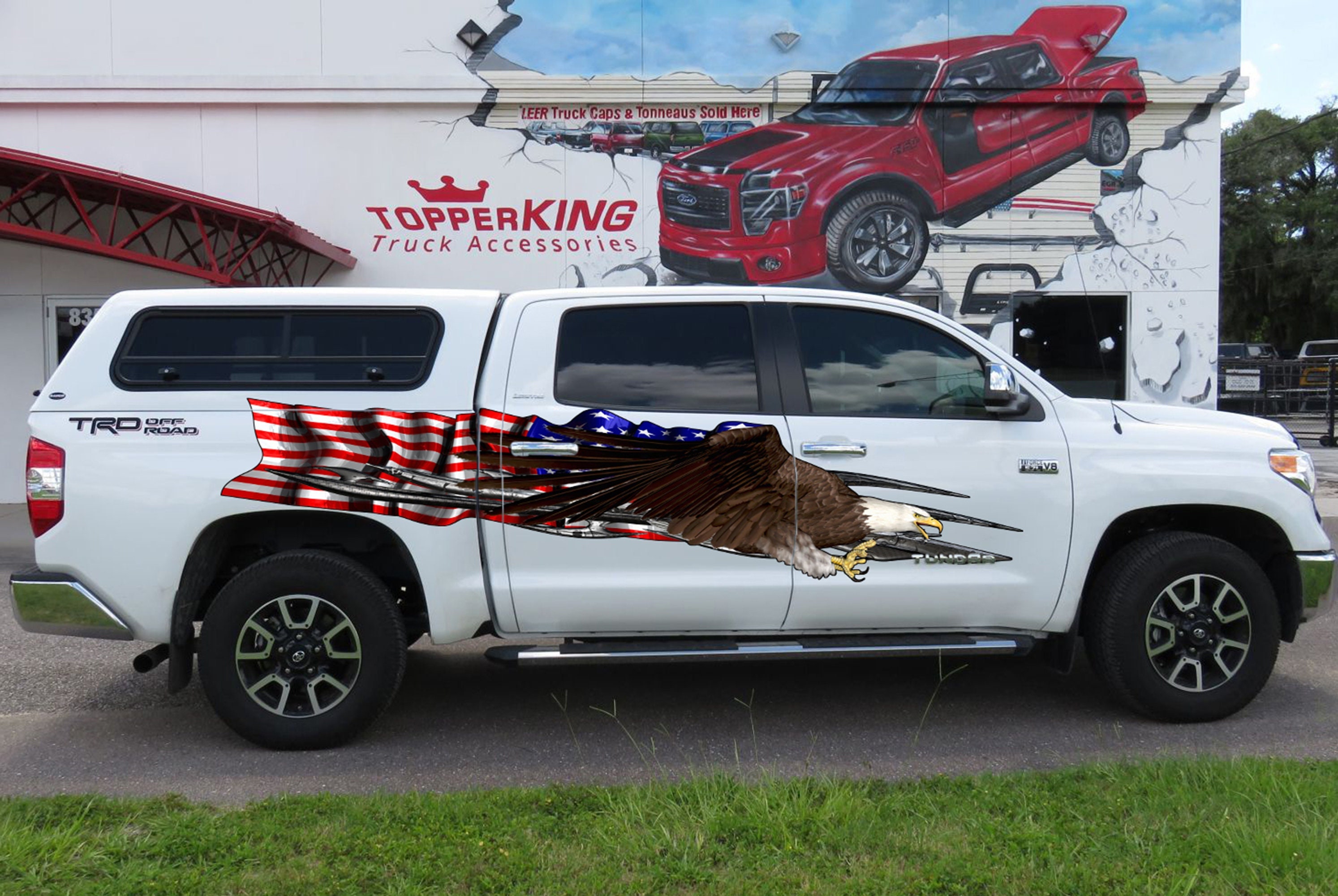 US Eagle Car Wrap, Car Vinyl American Pride Car Graphics, 3D US Flag ...