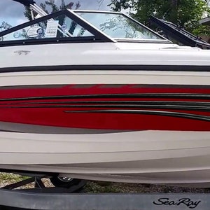 Tribal Racing Stripes Boat Decal: 3D Vinyl Graphics - Etsy