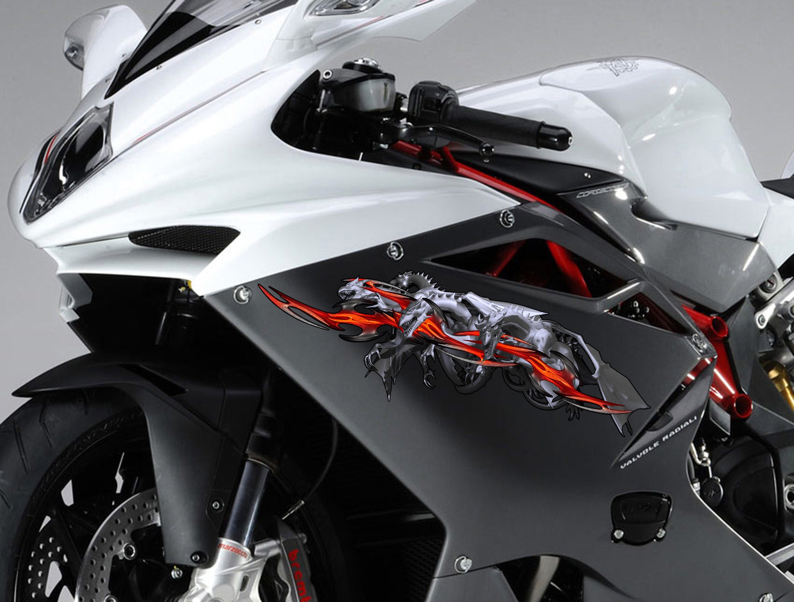 Dragons Bike Decals Lizard Full Color Side Graphics 3D - Etsy