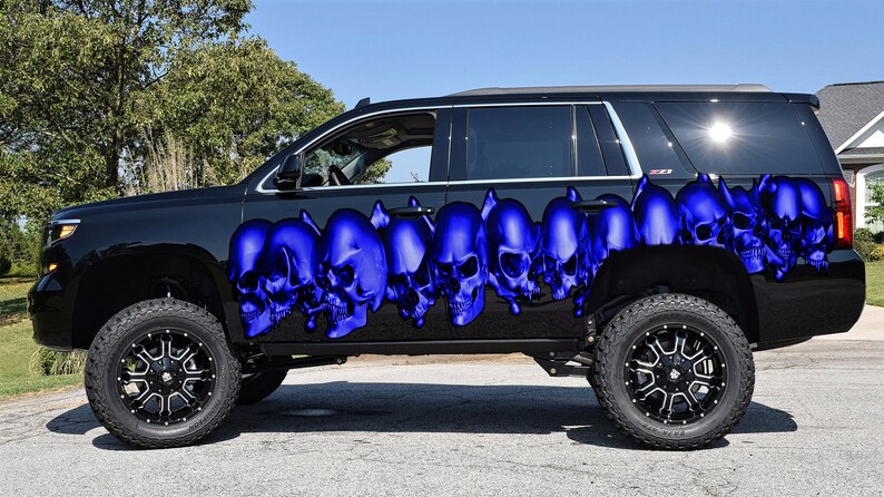 Pirate Skull Truck Vinyl Decal Skulls Full Color Car Side - Etsy