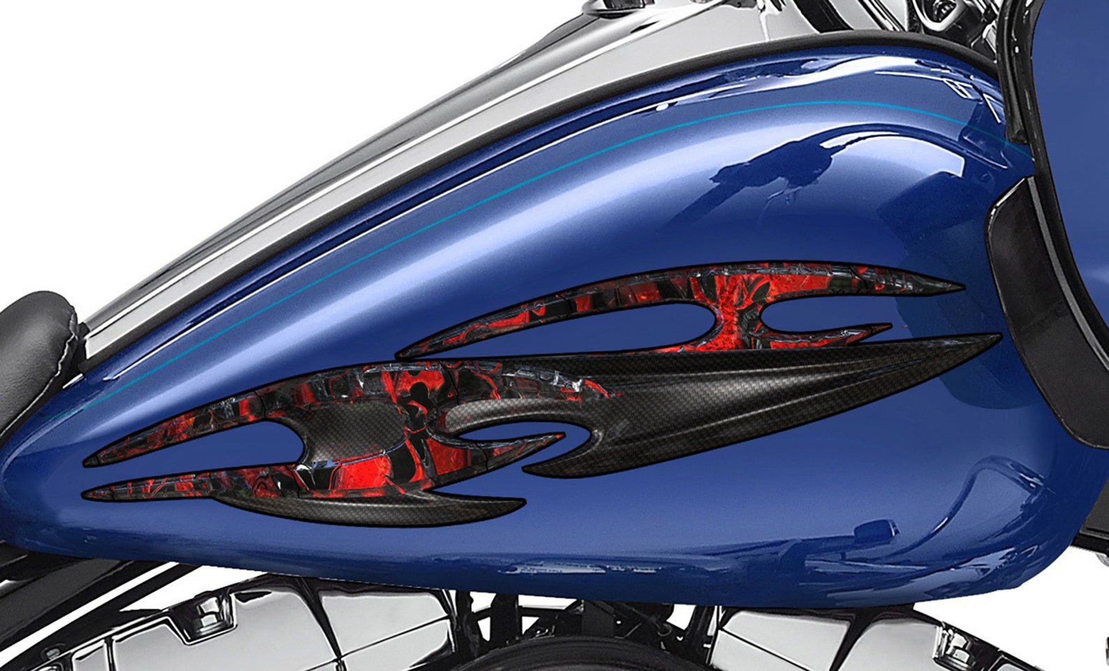 Tribal Motorcycle Graphics: Full Color Vinyl Bike Decal Wrap - Etsy