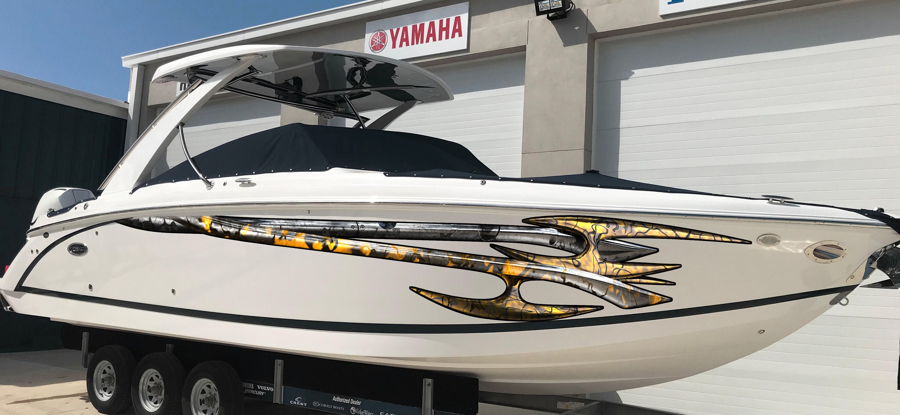 Tribal Boat Vinyl Decal: Full Color Watercraft Graphics - Etsy