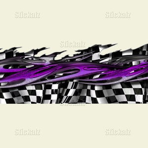 Checkered Flag Motorcycle Decals: 3D Racing Bike Vinyl Wrap - Etsy