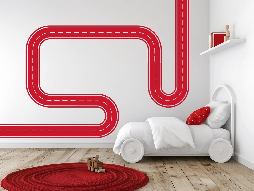 Winding Road Wall Decal Highway Wall Mural Kids Room Playroom - Etsy